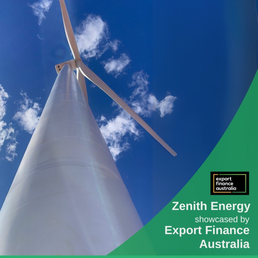 Zenith Energy showcased by Export Finance Australia